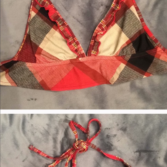 Swim | Iso Becca Plaid Swim Top Size Small | Poshmark